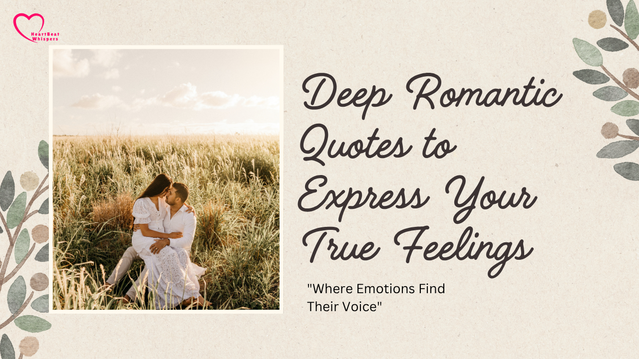 Deep Romantic Quotes to Express Your True Feelings