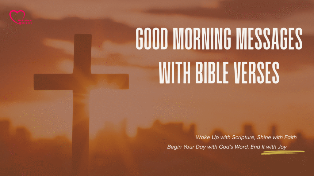 Good Morning Messages with Bible Verses for Spiritual Uplift